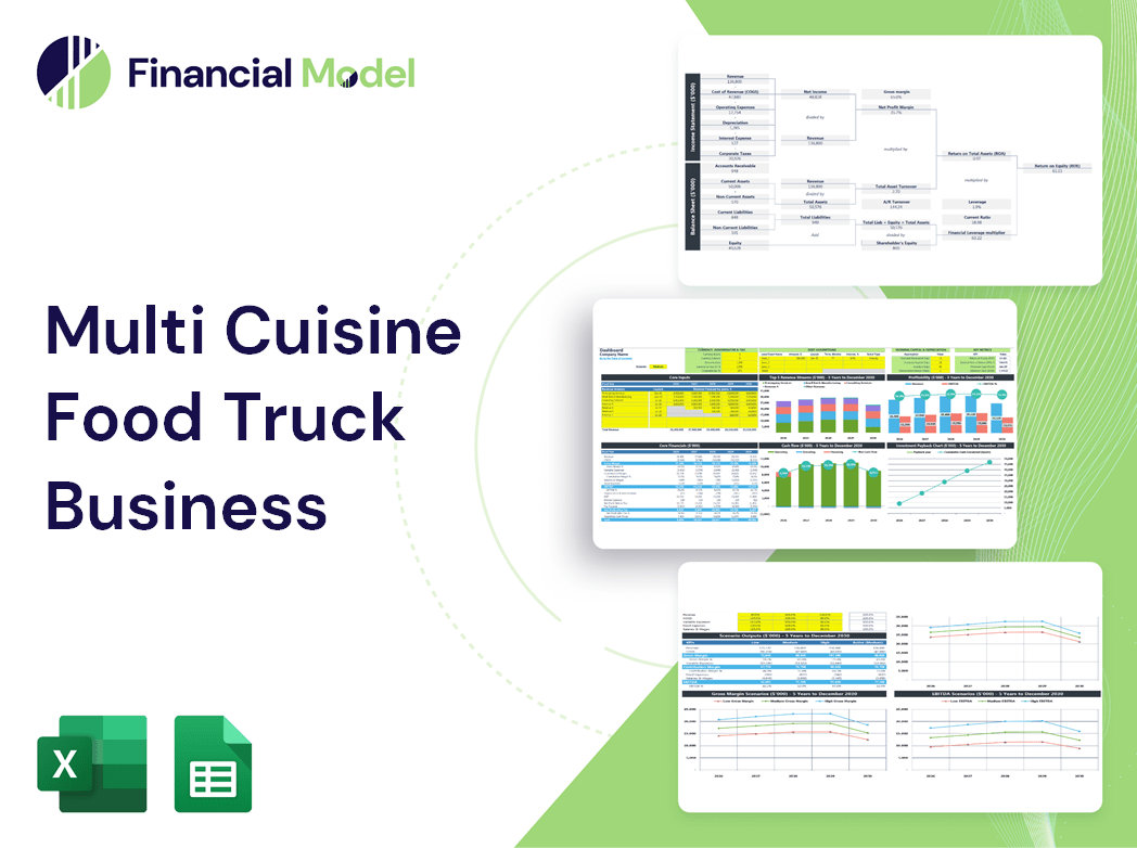 Multi Cuisine Food Truck Business Financial Model